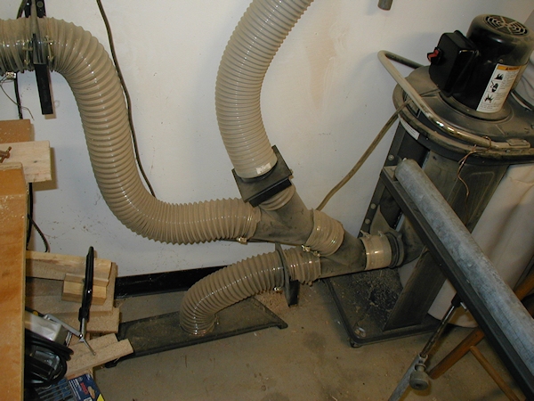 My Woodshop's Messy Dust Collection System